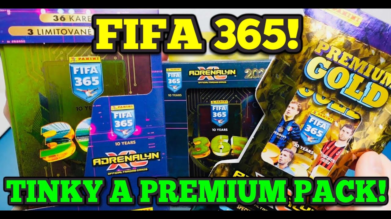 Tin Box + Premium Gold Pack! 2025 PANINI FIFA 365 Break! Fotbalové ...