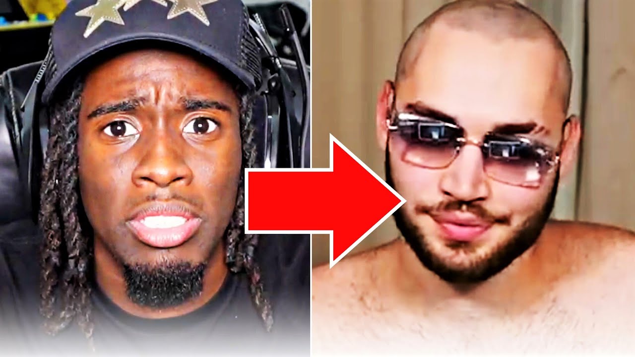 kai Cenat REACTS To Bald Adin Ross - YouTube