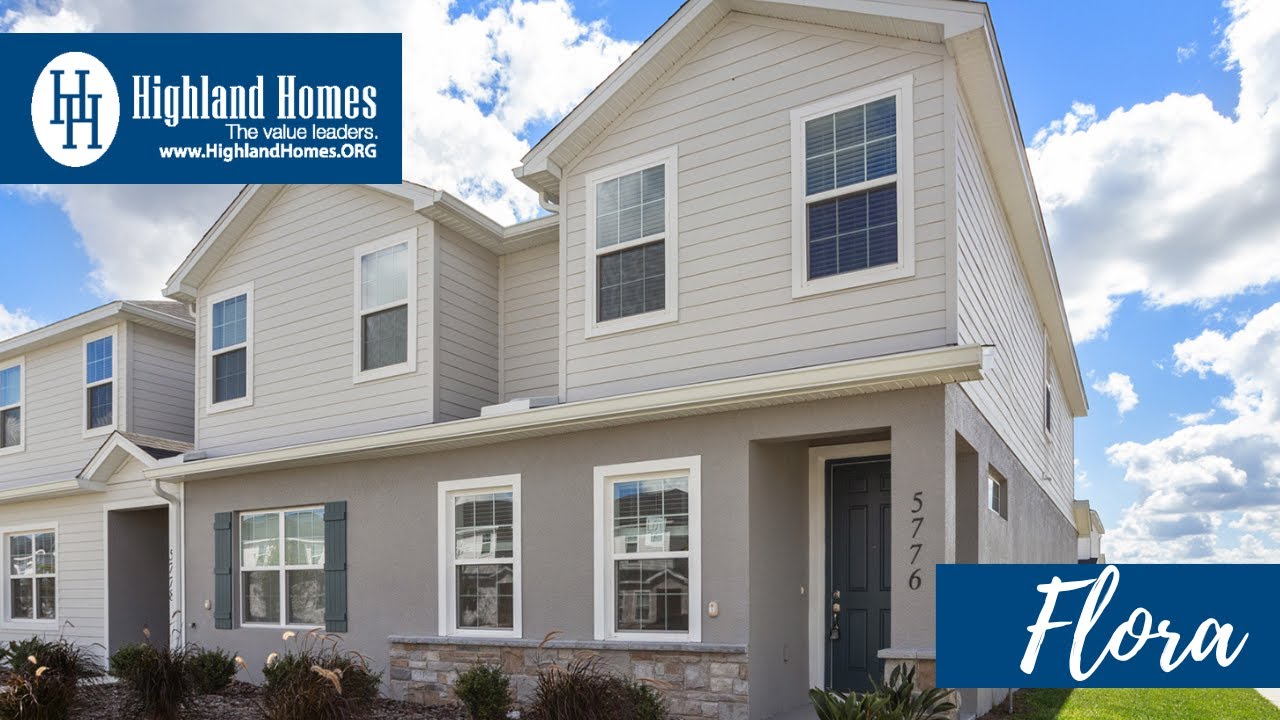 Flora home plan by Highland Homes - Florida New Homes for Sale - YouTube