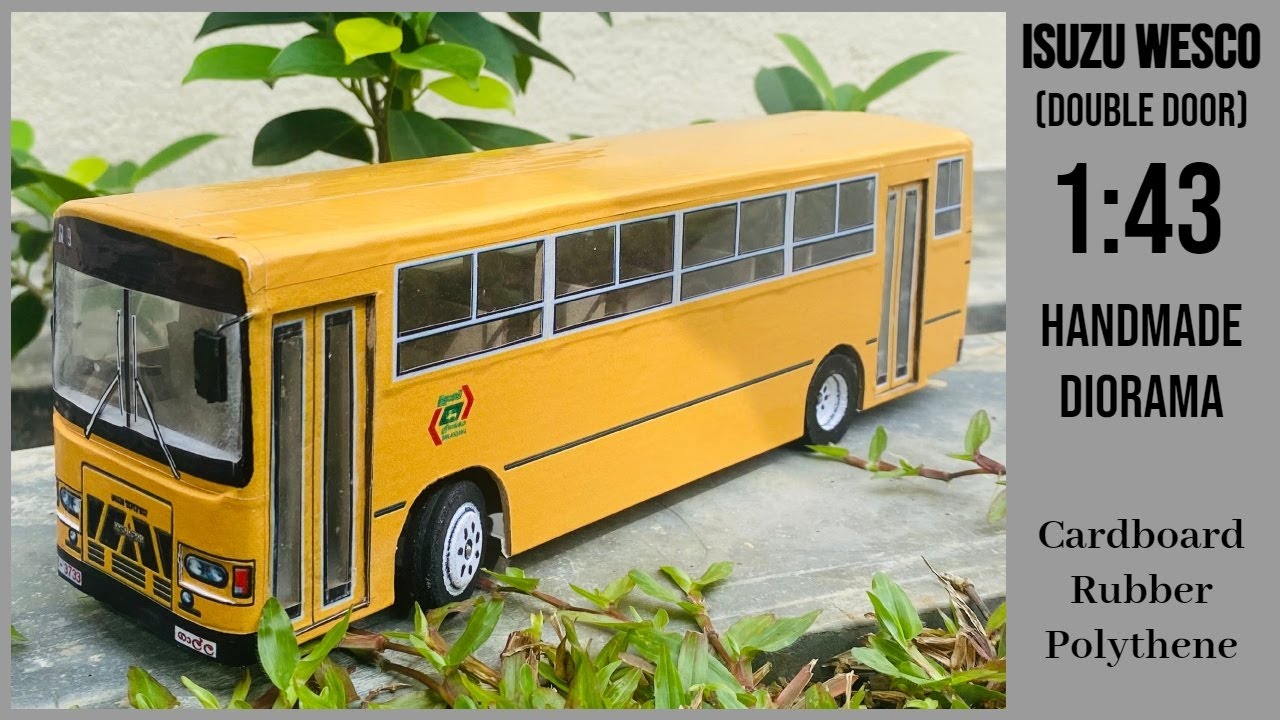 Isuzu Wesco Double Door Bus in 1:43 Scale for Diorama Lovers 100% ...