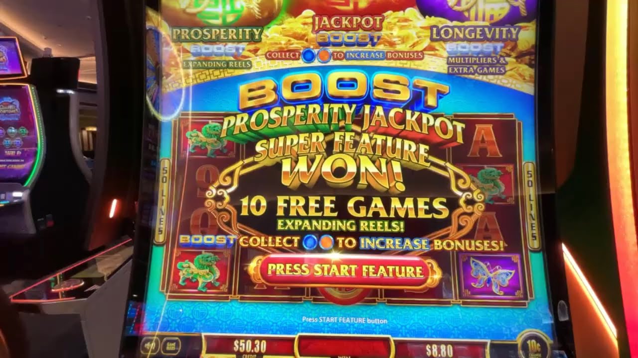 FU DAI LIAN LIAN BOOST PROSPERITY JACKPOT SUPER FEATURE $8.80 bet - YouTube