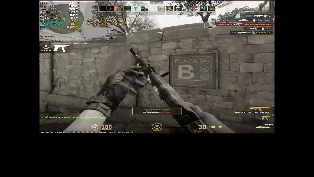 Dell G15 5530 - Counter Strike 2 (CS2) Deathmatch benchmark - RTX3050 6GB - i5 13450HX - 16GB ...