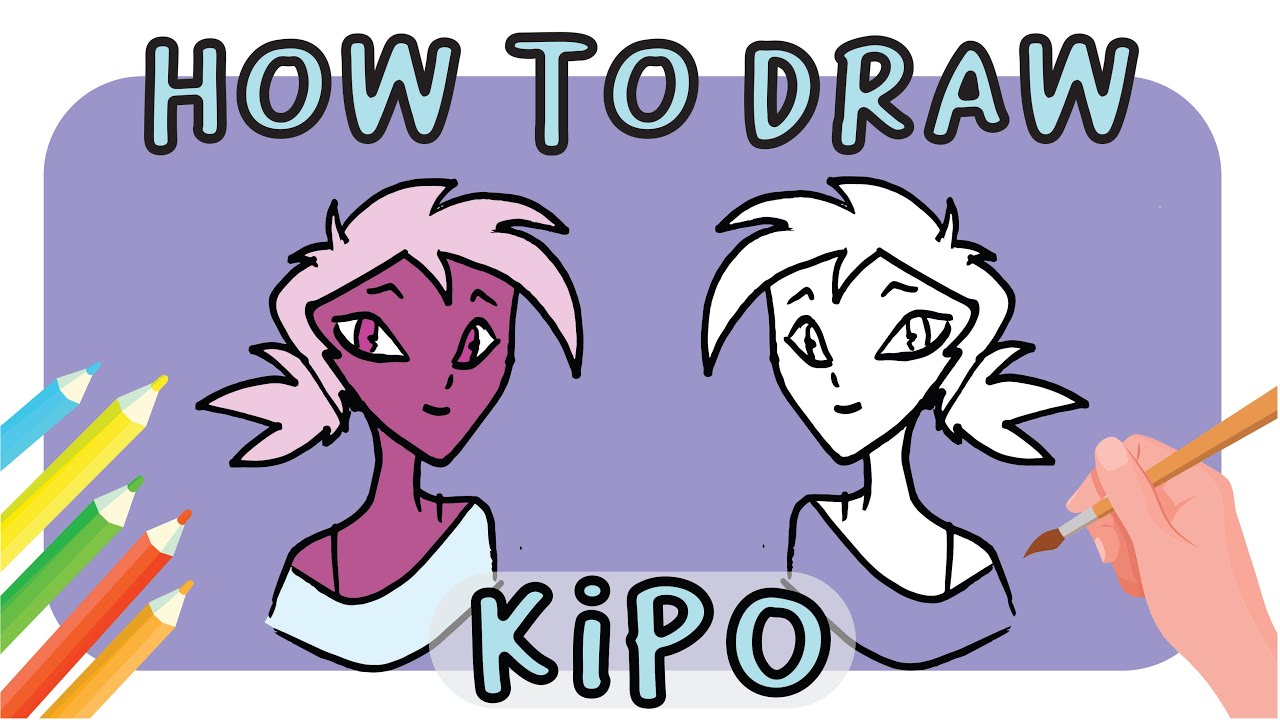 How to Draw Kipo - Kipo and the Age of Wonderbeasts for Kids | Cara ...
