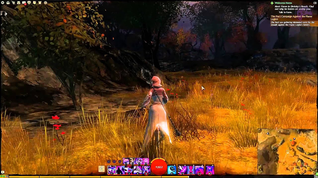 Guild Wars 2: Fireheart Rise Vista - Sweltering Canyons - YouTube