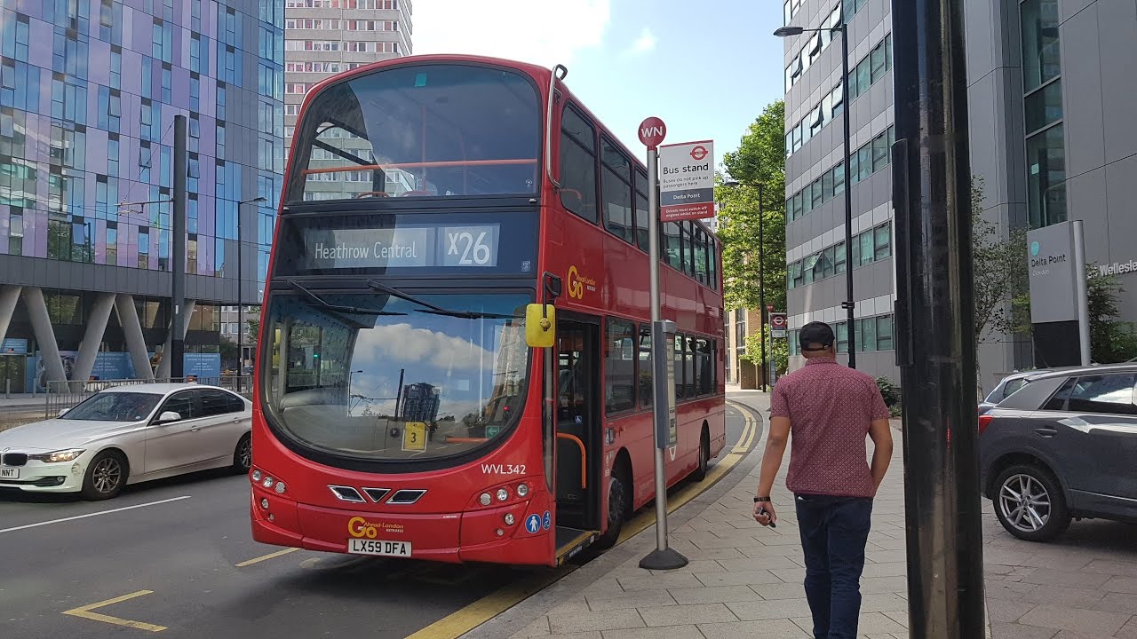 Full Journey on the Route X26 (WVL342 LX59DFA) Volvo B9TL Wright ...