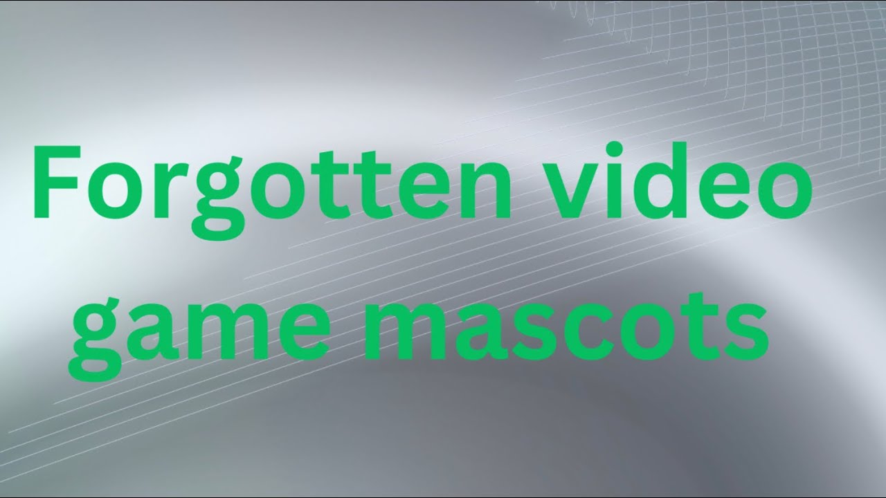 Forgotten Video Game Mascots - YouTube
