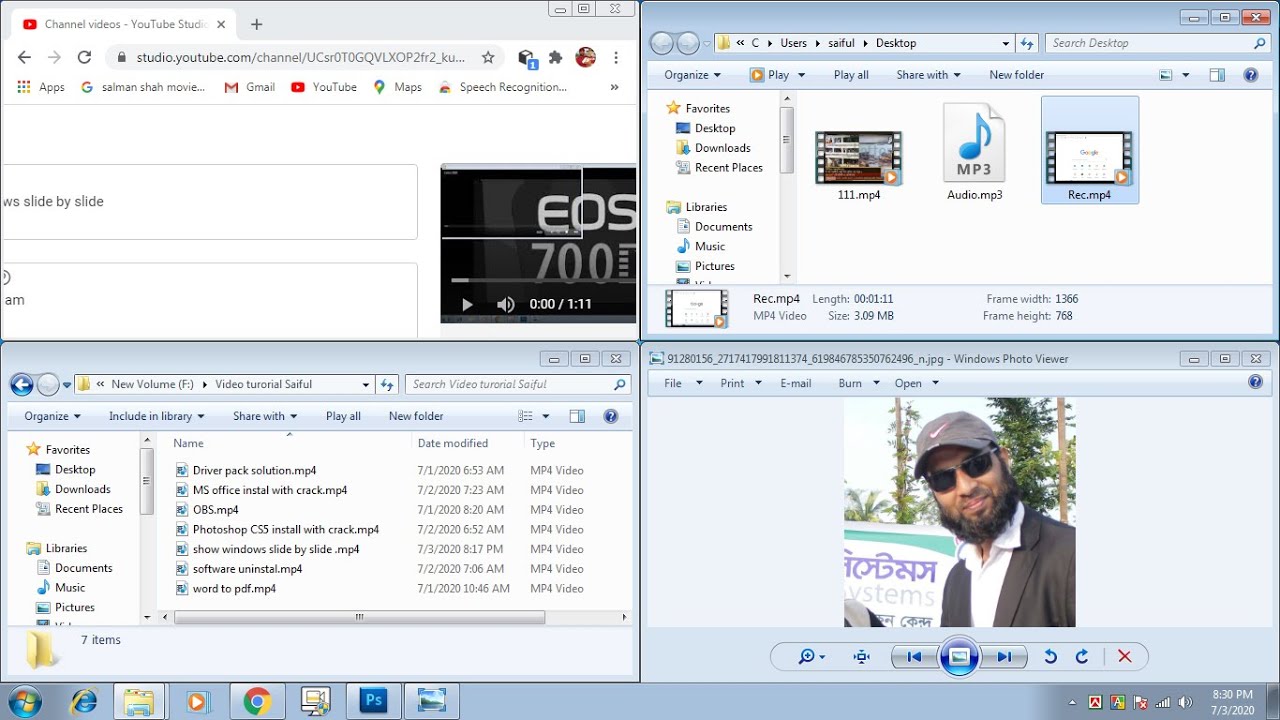 show windows slide by slide - YouTube