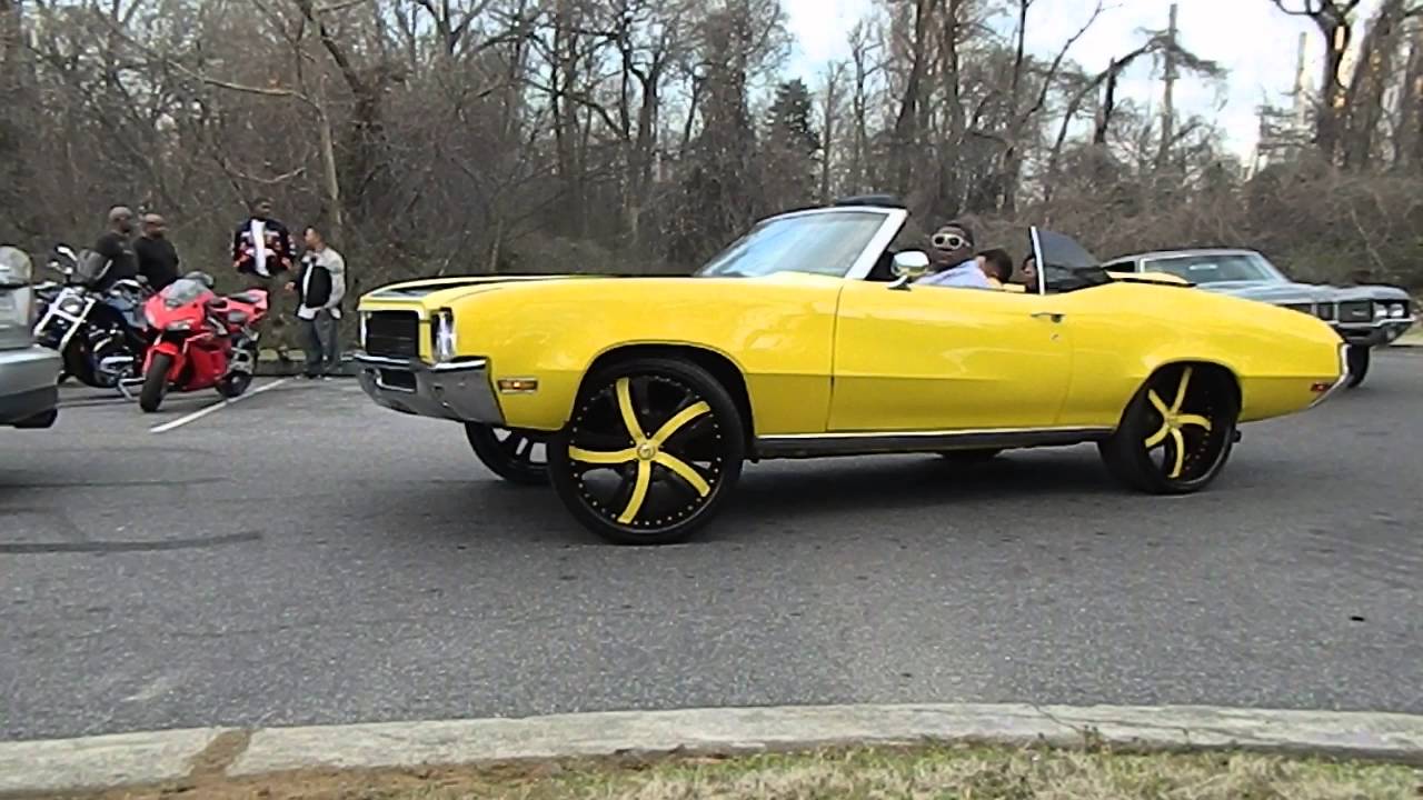 Yellow Buick Skylark Vert on Forgiato's at Mlk Park - YouTube