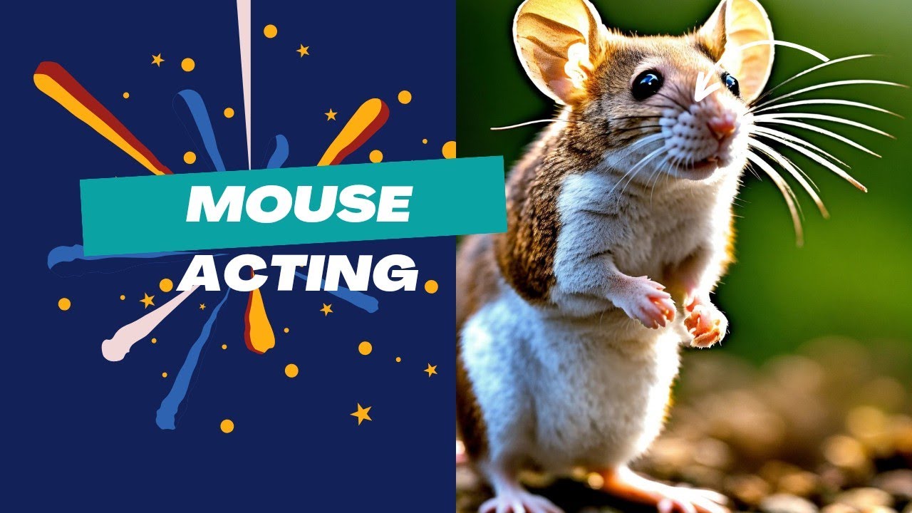 Mouse Acting, How mouse enjoys on fields, Mouse life. - YouTube