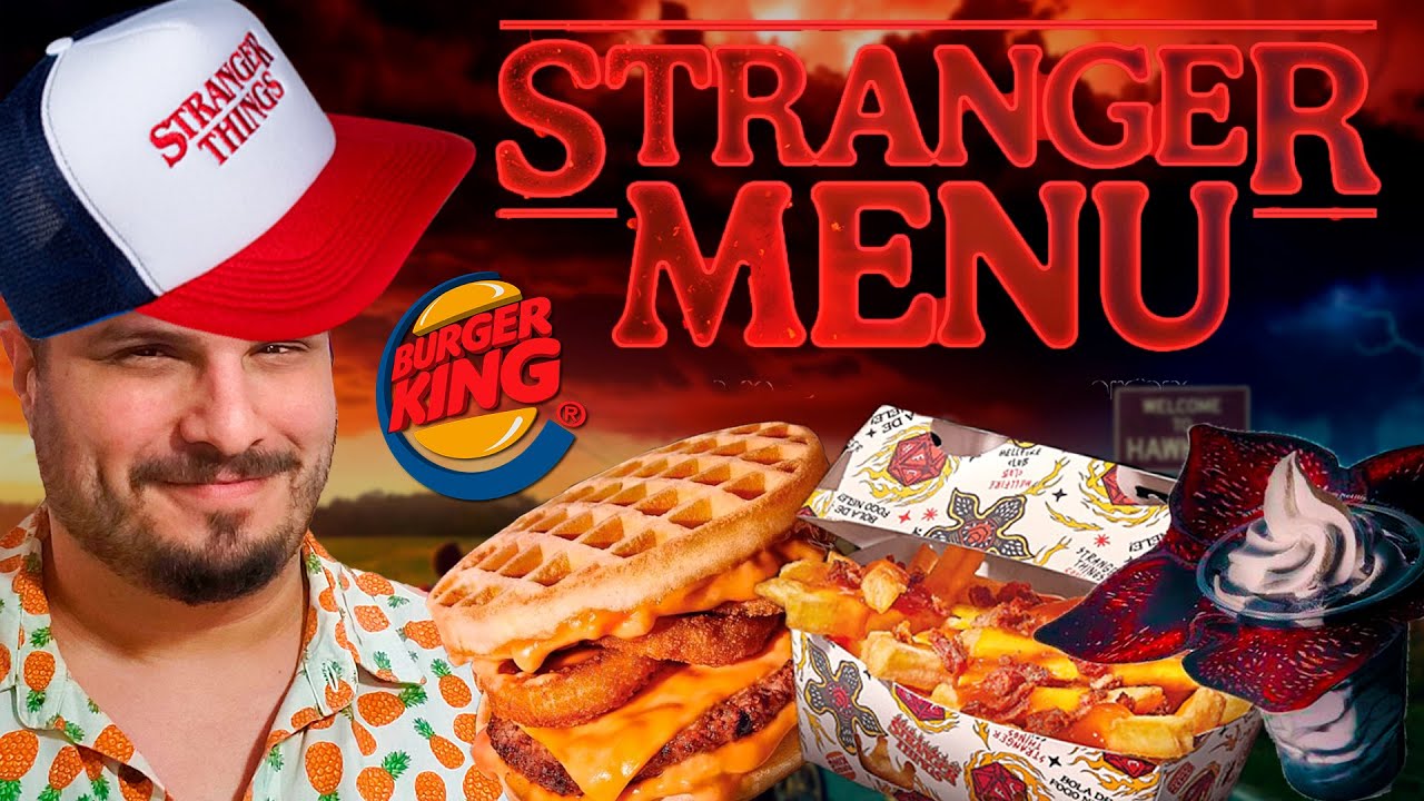 PROVANDO O STRANGER MENU - O NOVO COMBO do BURGER KING inspirado em ...