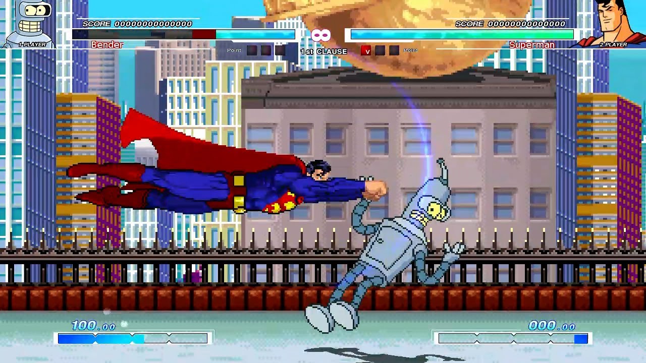 Bender el magnifico vs SUPERMAN el princeso - YouTube