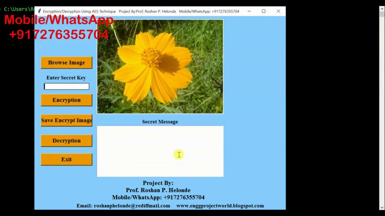 Python Code On Steganography for Hide Message in Image Using AES ...