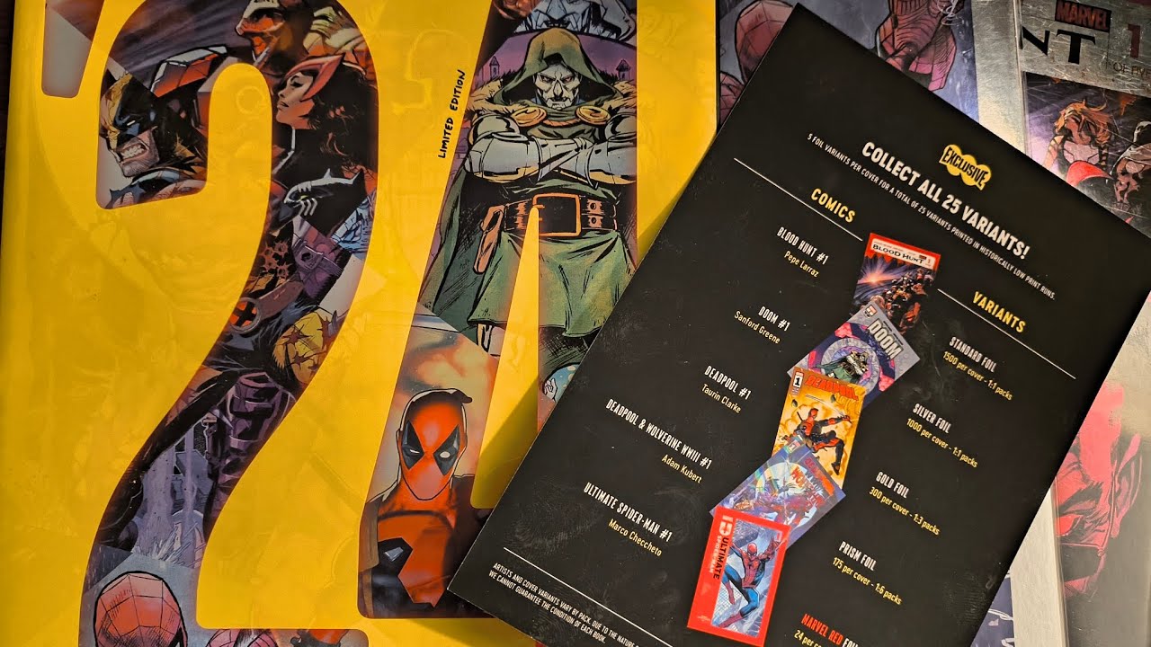 NYCC MARVEL WHATNOT comic book trading packs - YouTube