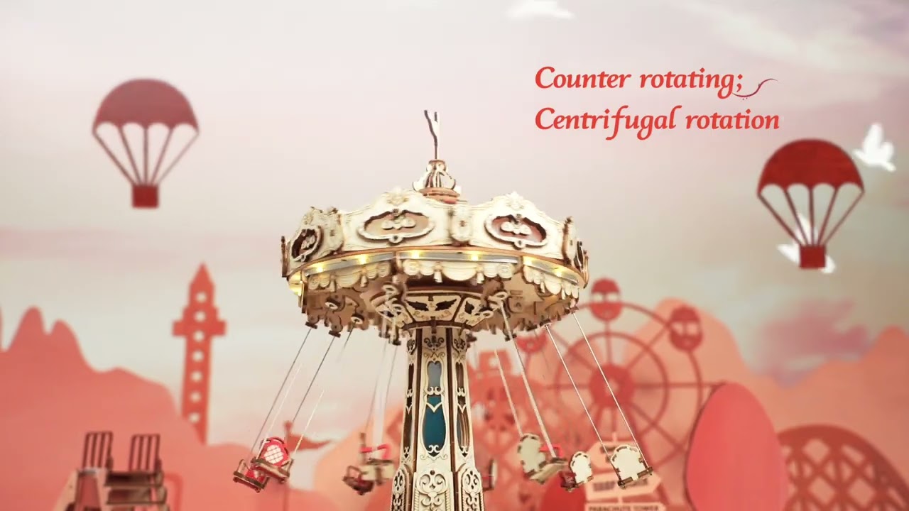 ROKR MAGIC AMMUSEMENT PARK SWING RIDE EA02 - YouTube