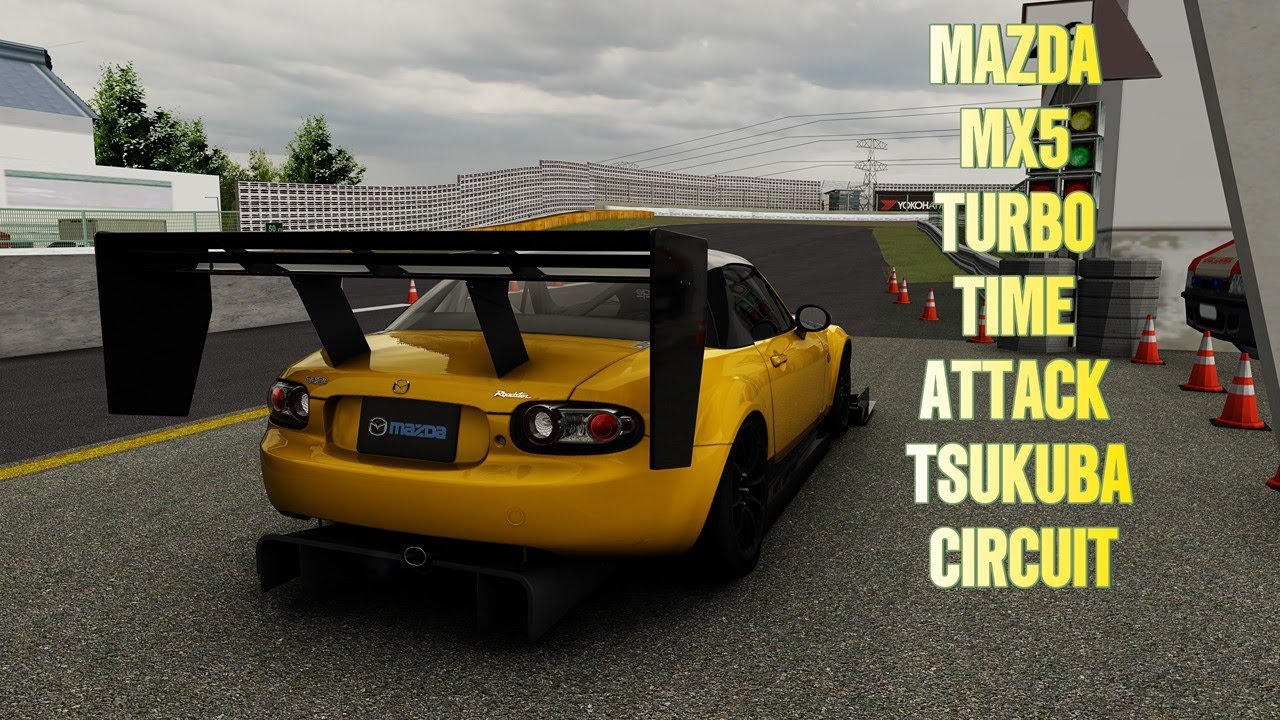 TSUKUBA CIRCUIT TIME ATTACK w/ MAZDA MX5 TURBO | ASSETTO CORSA - YouTube