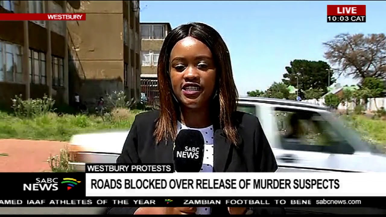 Westbury protests | Roads blocked over release of murder suspects - YouTube