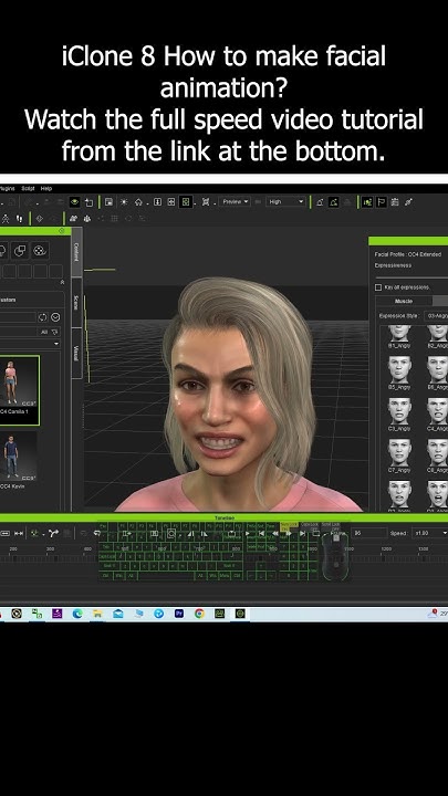 iClone 8 How to make facial animation? #iclone #facial #expression #animation #tutorial - YouTube