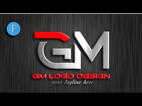 How to make GM logo design in pixellab | gm logo design | professional ...
