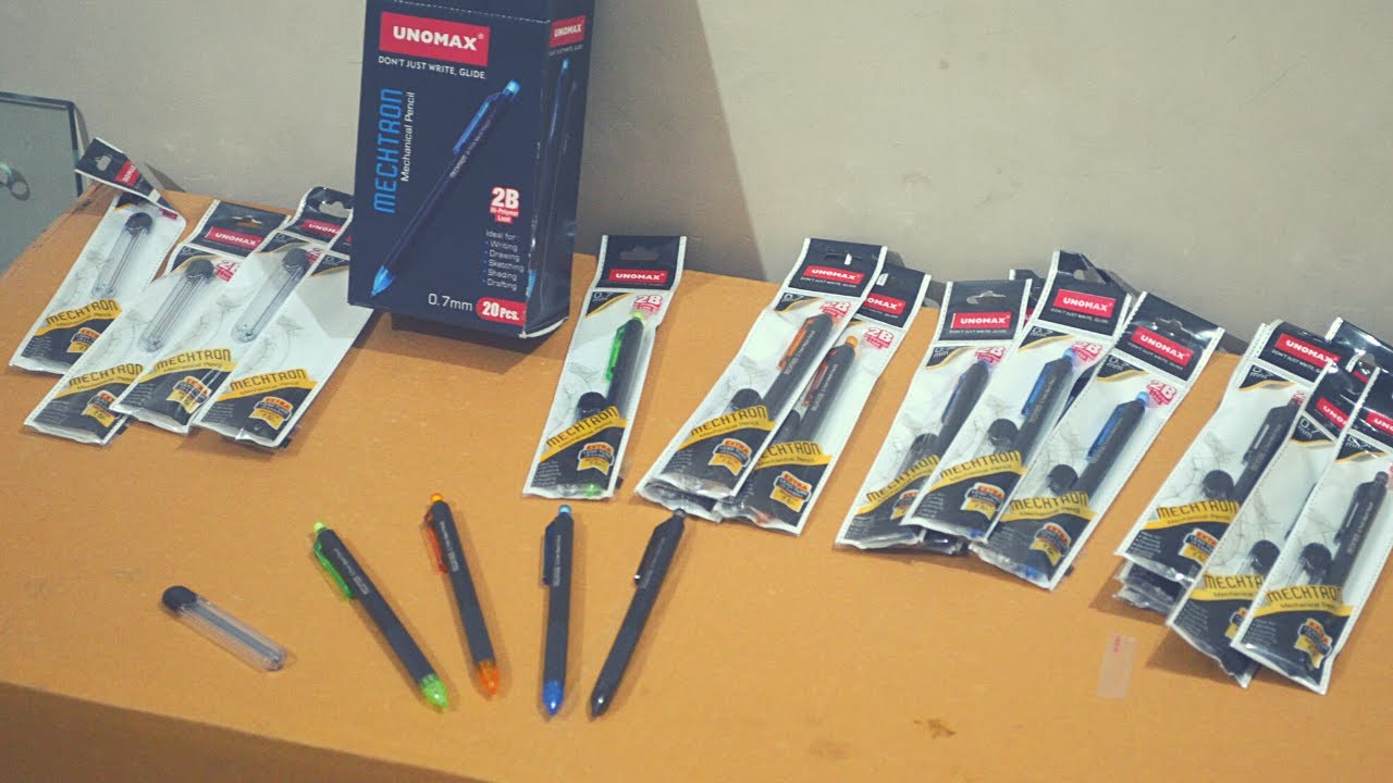 Unboxing and Review of unomax Mechtron 0.7 Best Mechanical Pencils ...