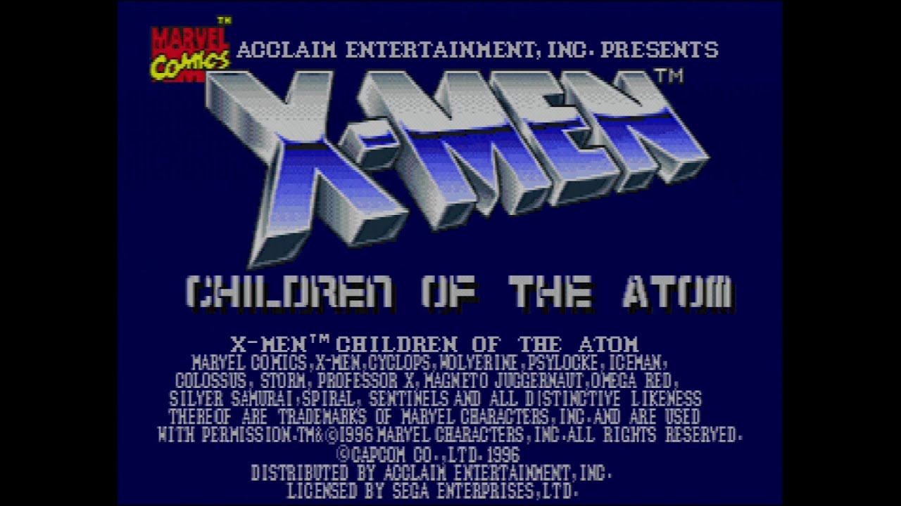 Sega Saturn - X-Men: Children of the Atom - YouTube