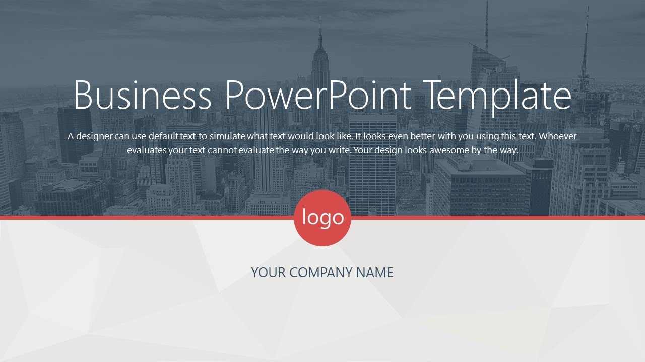 Example Advanced Business PPT Template - YouTube