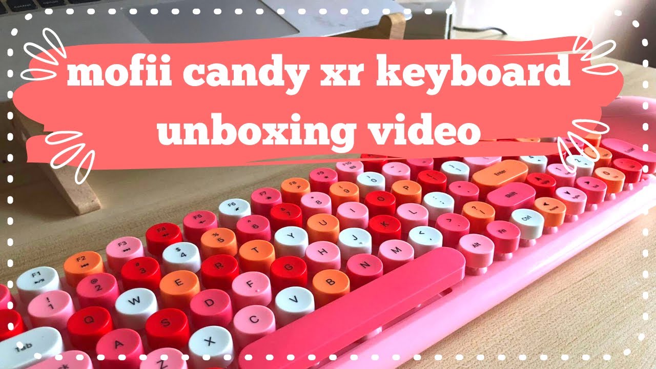 🎀 unboxing the aesthetic & trendy mofii keyboard! (+ some typing asmr ...