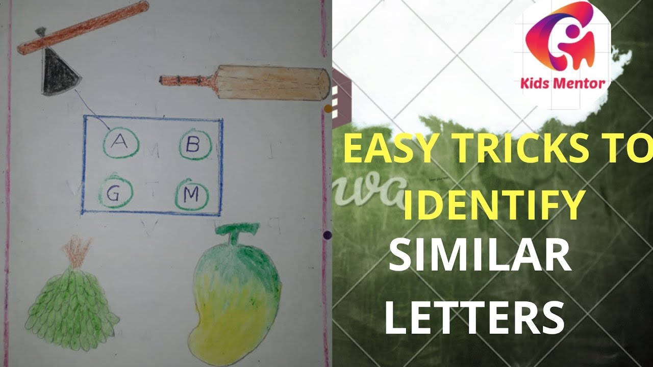 EASY TRICKS TO IDENTIFY SIMILAR LETTERS - YouTube