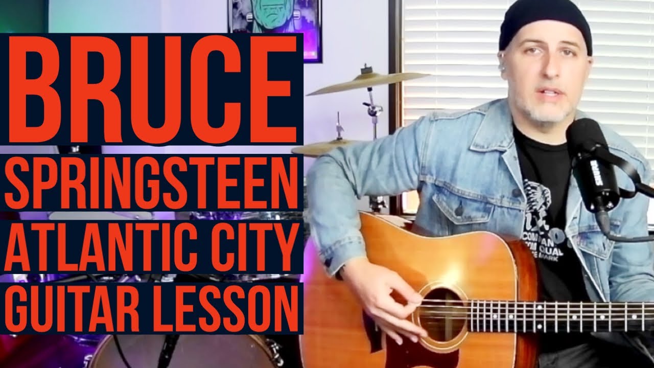 How To Play Bruce Springsteen - Atlantic City |Guitar Lesson - YouTube