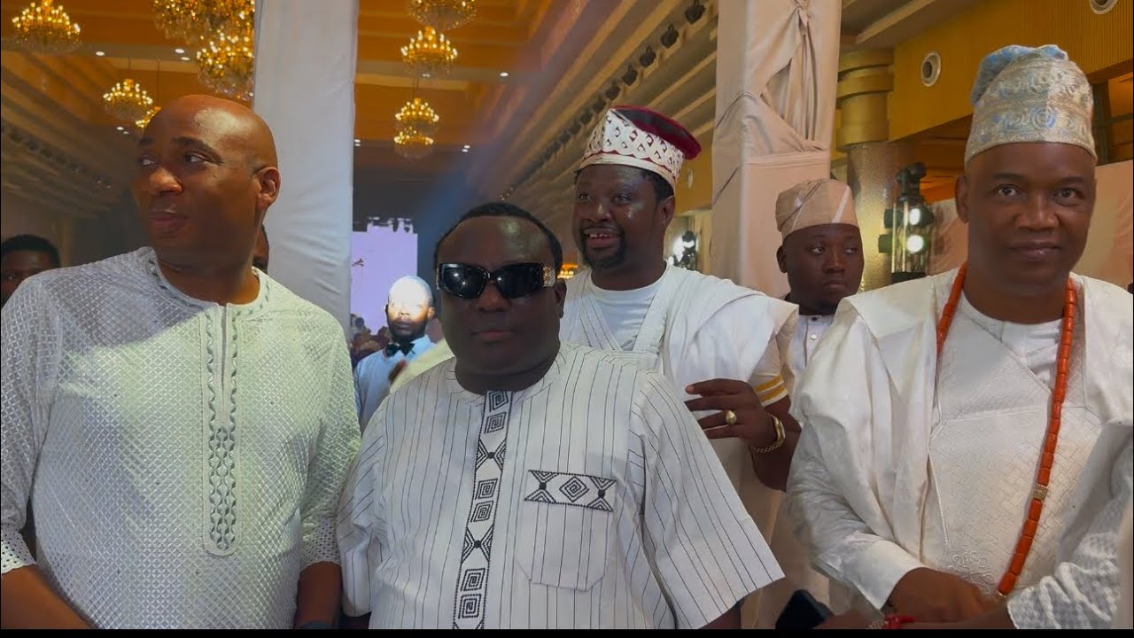 SAHEED OSUPA AND SAHEED IBILE AT WOLE ARISEKOLA’S DAUGHTER’S WEDDING ...