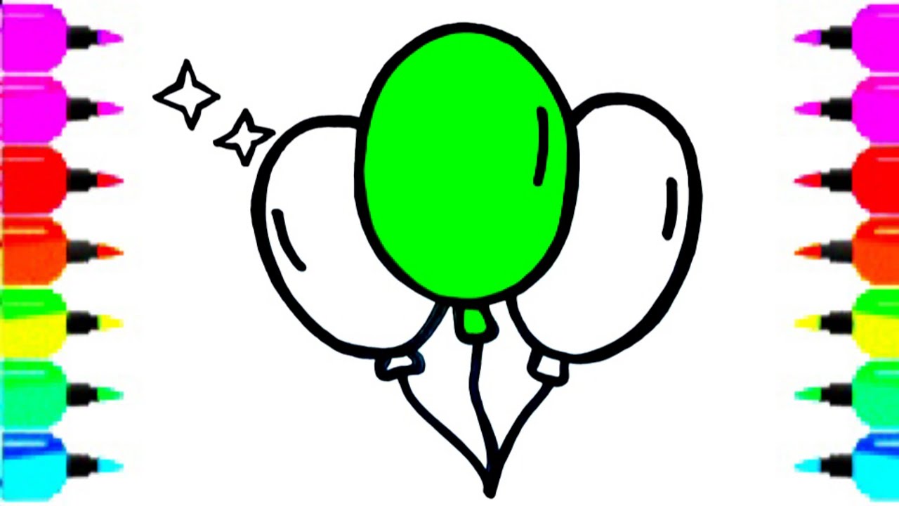 Balloon Drawing || How to draw a balloon easy || Step by step ballon ...
