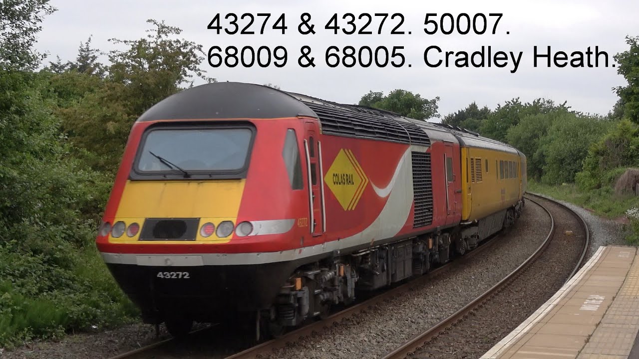43274 & 43272, 50007 and lastly 68009 & 68005. Cradley Heath, June 2023 ...