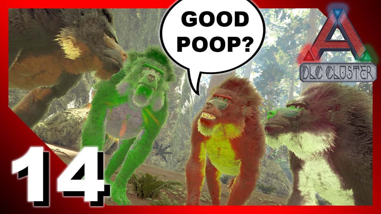 Hunting HIGH LEVEL Dinopithecus - Ark DLC Cluster (EP 14) - YouTube