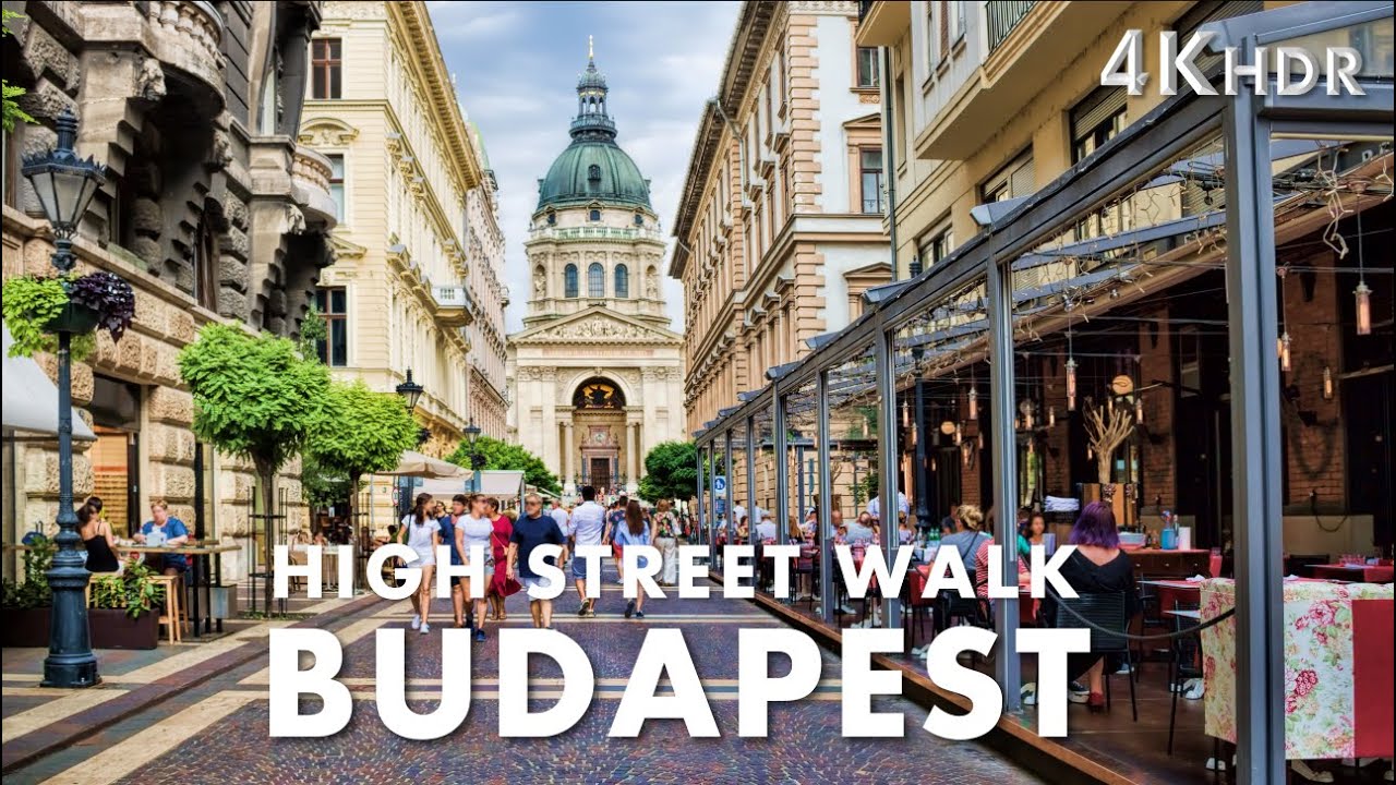 Budapest City Center 2024 | District 5 - Budapest's High Street - [4K ...