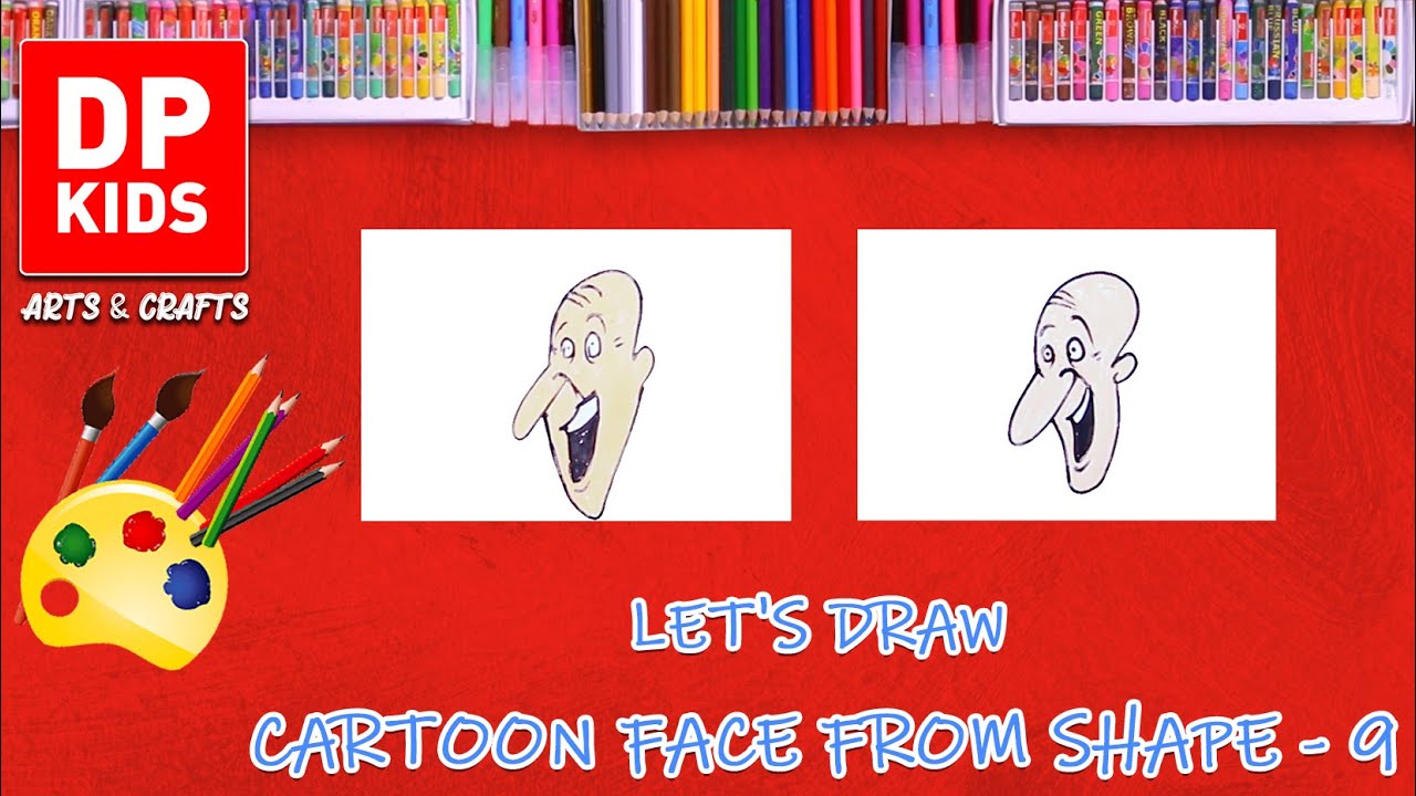 Let's draw a Cartoon face Side View | DP KIDS | ARTS | ENGLISH | 521 ...