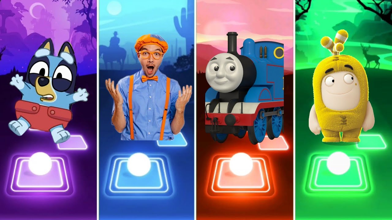Bluey Bingo π Thomas Train Exe π Bubble Oddbods π Blippi Cartoon Who