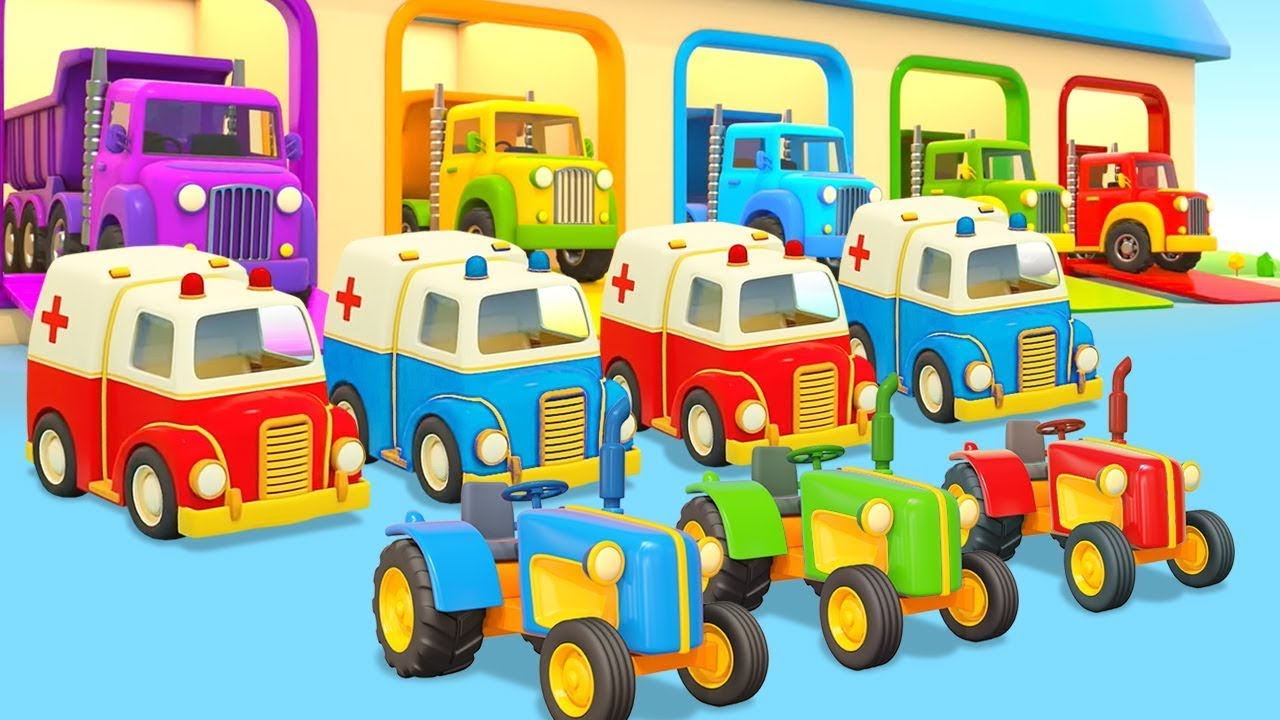 Car cartoons for kids & Helper cars cartoon full episodes - Ambulance ...