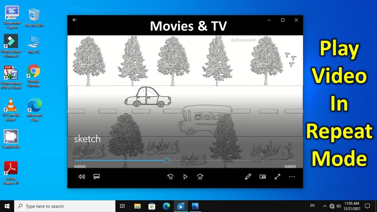 How to Play a Video On Repeat In Windows 10 - YouTube