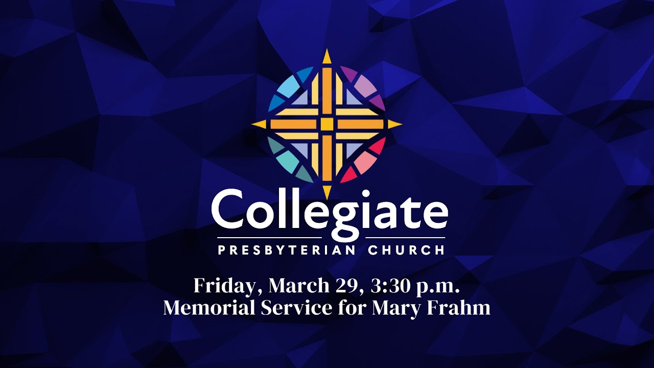 Memorial Service for Mary Frahm | March 29, 2024 - YouTube
