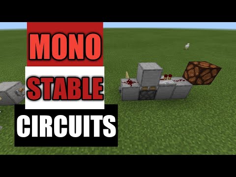 Minecraft Bedrock Monostable Circuits - YouTube