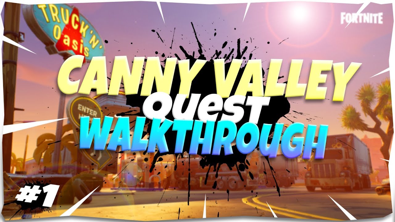*NEW* Canny Valley Quest Walkthrough | SSD1-SSD3 | Fortnite Save The ...