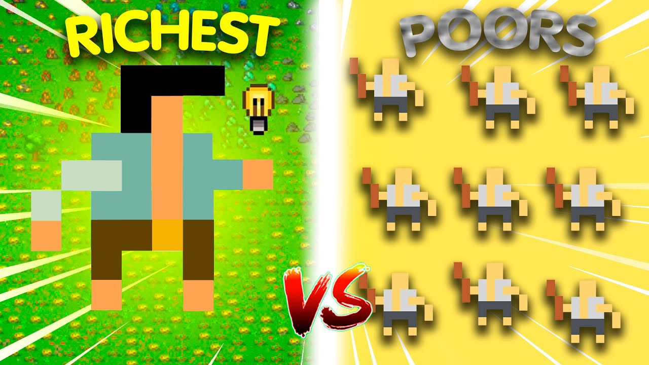 Can ONE rich Genius beat 100 poor idiots? | WorldBox - YouTube