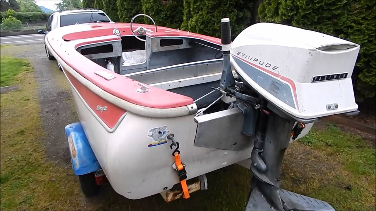 My new/old 1963 Skagit boat with trailer part 1 - YouTube