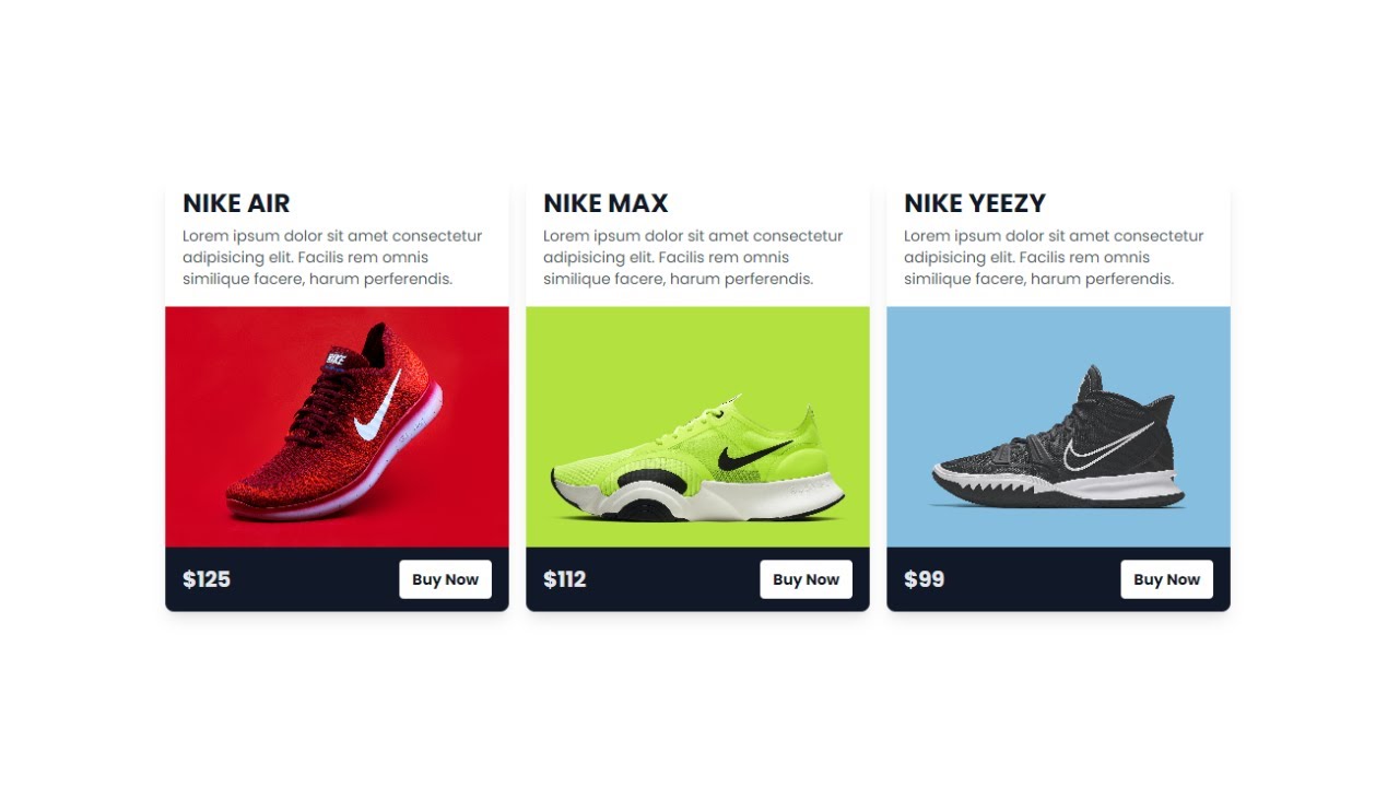 Responsive Simple Product Card Design Using Tailwind Css Youtube