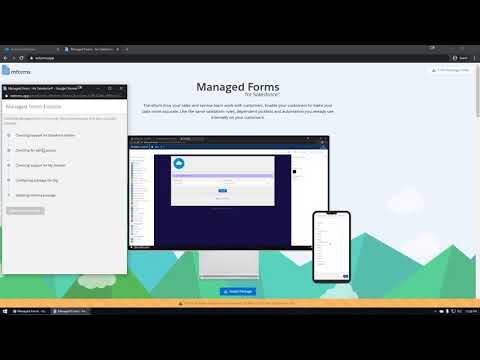 Build customer facing forms for salesforce using Managed Forms - YouTube