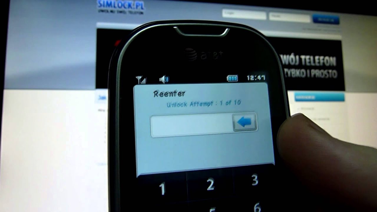 Simlock Pantech P2020 Ease kodem - YouTube