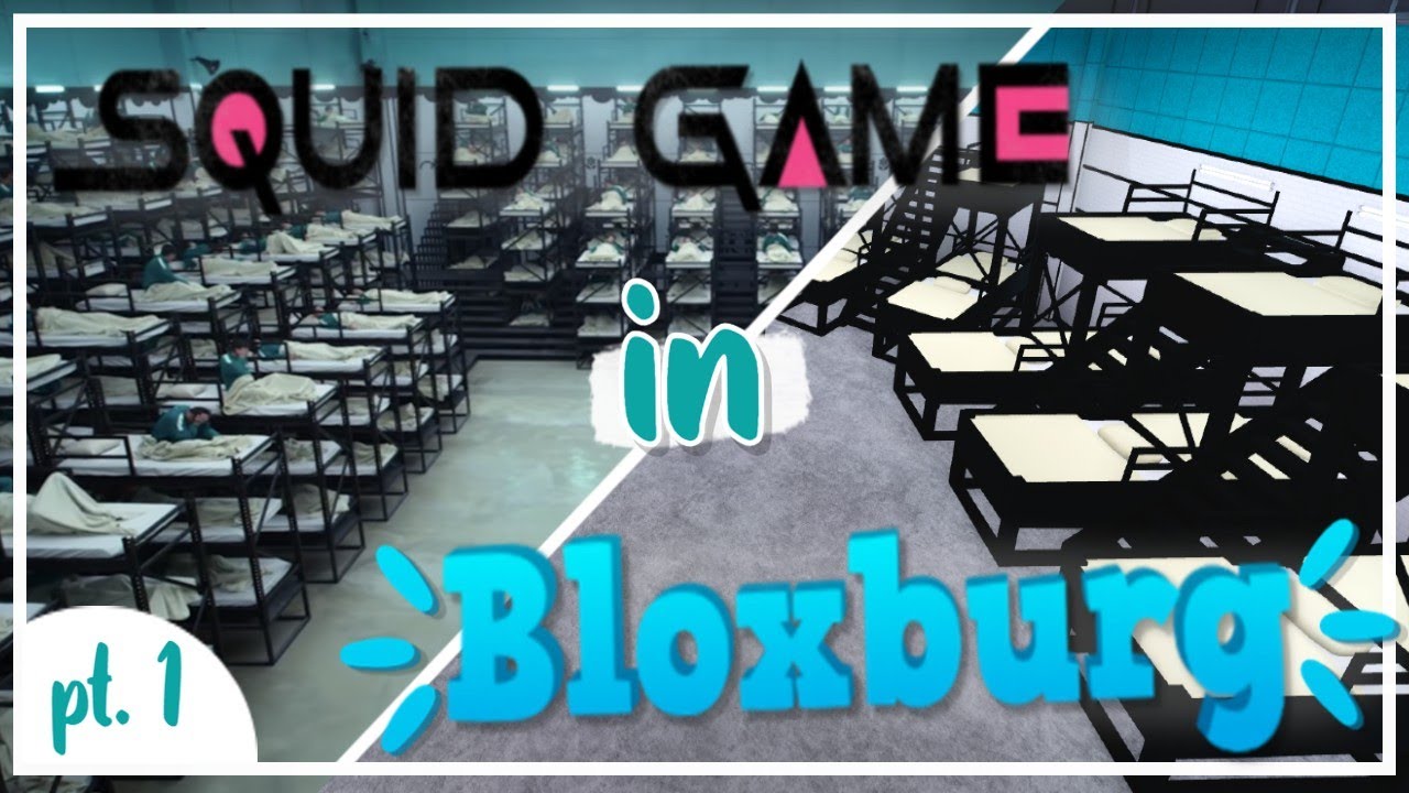 Building SQUID GAME in ROBLOX BLOXBURG! (part 1, bedroom/lobby ...