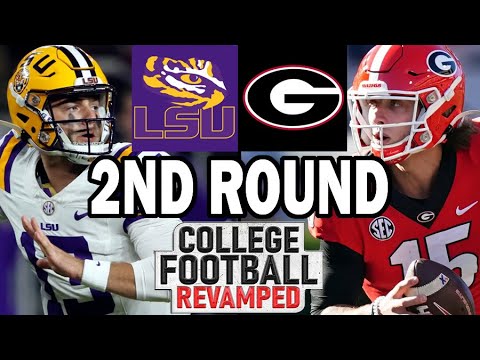 LSU vs Georgia - 2nd Round Playoff Simulation (2024 Rosters for NCAA 14 ...