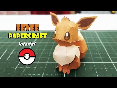 #133 Eevee Papercraft Tutorial (Pokemon Papercraft) - YouTube