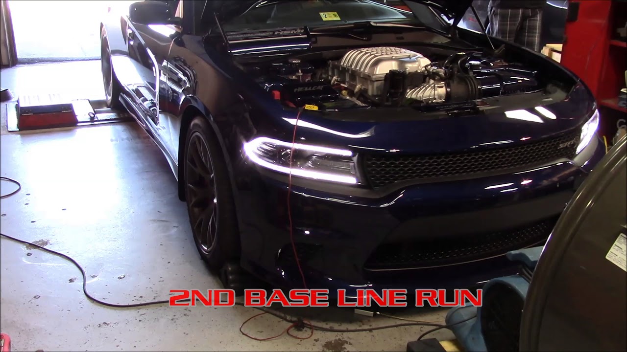 JLT Intake dyno test on 800 HP Hellcat CAI-HC-15 - YouTube
