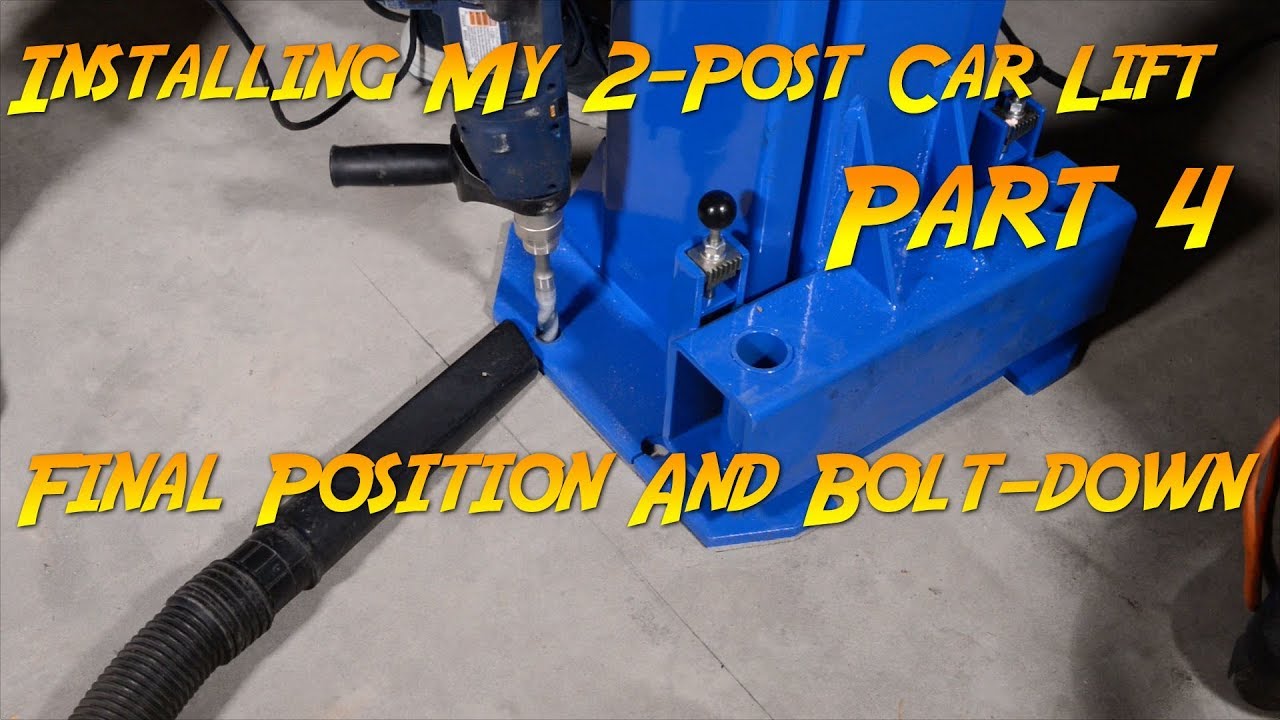 Part 4 - Finally bolting it down: Installing a 12-foot lift into my 10 ...